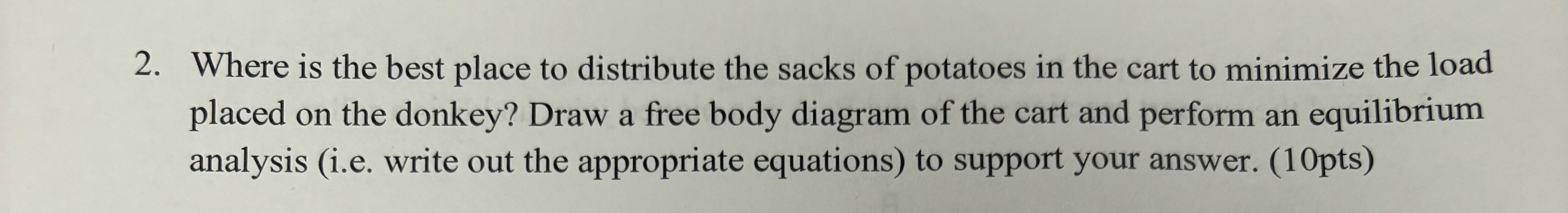Solved Where is the best place to distribute the sacks of | Chegg.com