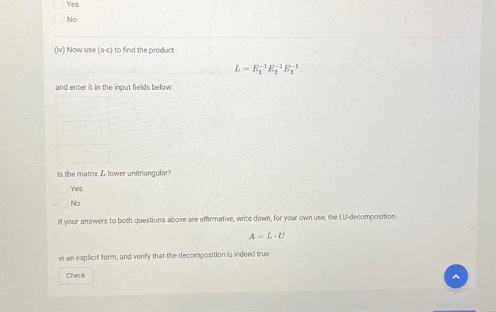 Solved (UU-Decompositions)-Obtain the LU-decomposition of | Chegg.com