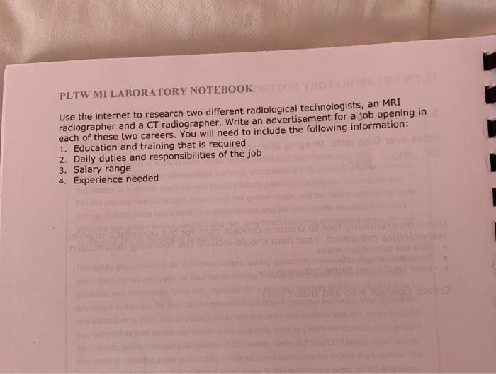 Solved PLTW MI LABORATORY NOTEBOOK Use the internet to | Chegg.com