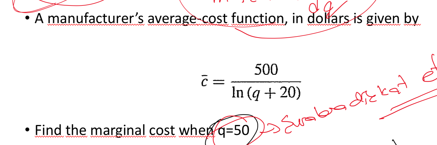 Solved A manufacturer's average-cost function, in dollars is | Chegg.com