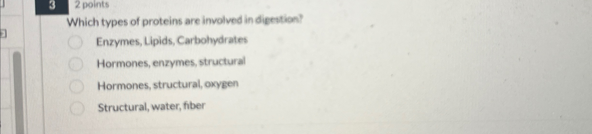 Solved 3 2 pointsWhich types of proteins are involved in | Chegg.com Solved 3 2 pointsWhich types of proteins are involved in | Chegg.com