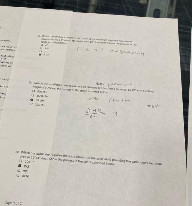 Solved 12. When care dralling a concrete sbat, what is that | Chegg.com