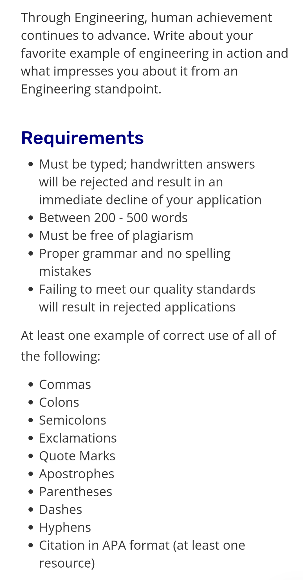 Solved Through Engineering, human achievement continues to | Chegg.com