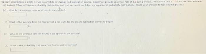 Solved (a) What is the average number of carn in the sytiom? | Chegg.com