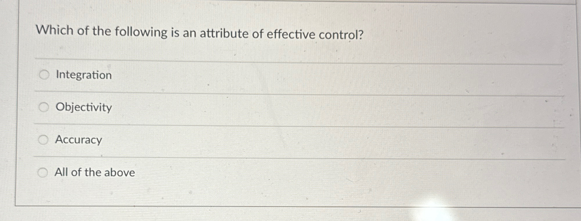 Solved Which of the following is an attribute of effective | Chegg.com