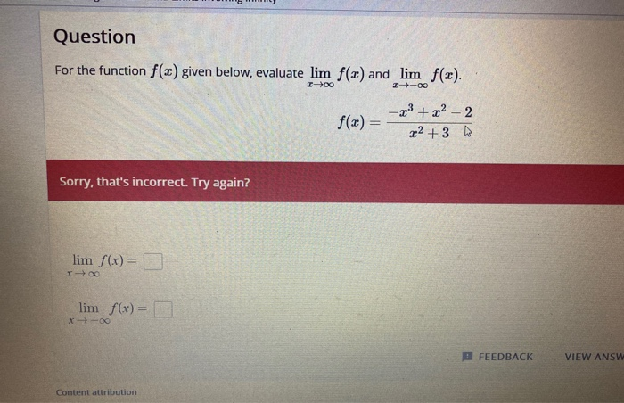 Solved Question For The Function F X Given Below Evaluate