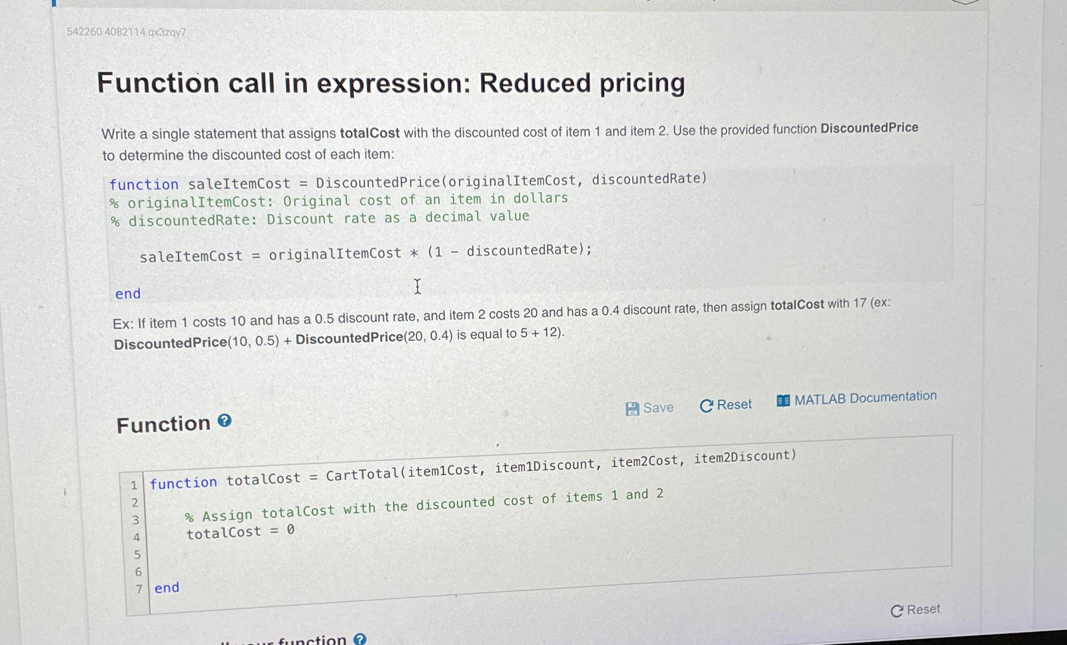 Solved 542260.4082114.qx3zqy7Function call in expression: | Chegg.com