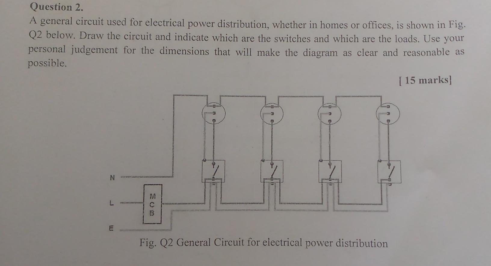 Solved Question 2. A general circuit used for electrical | Chegg.com