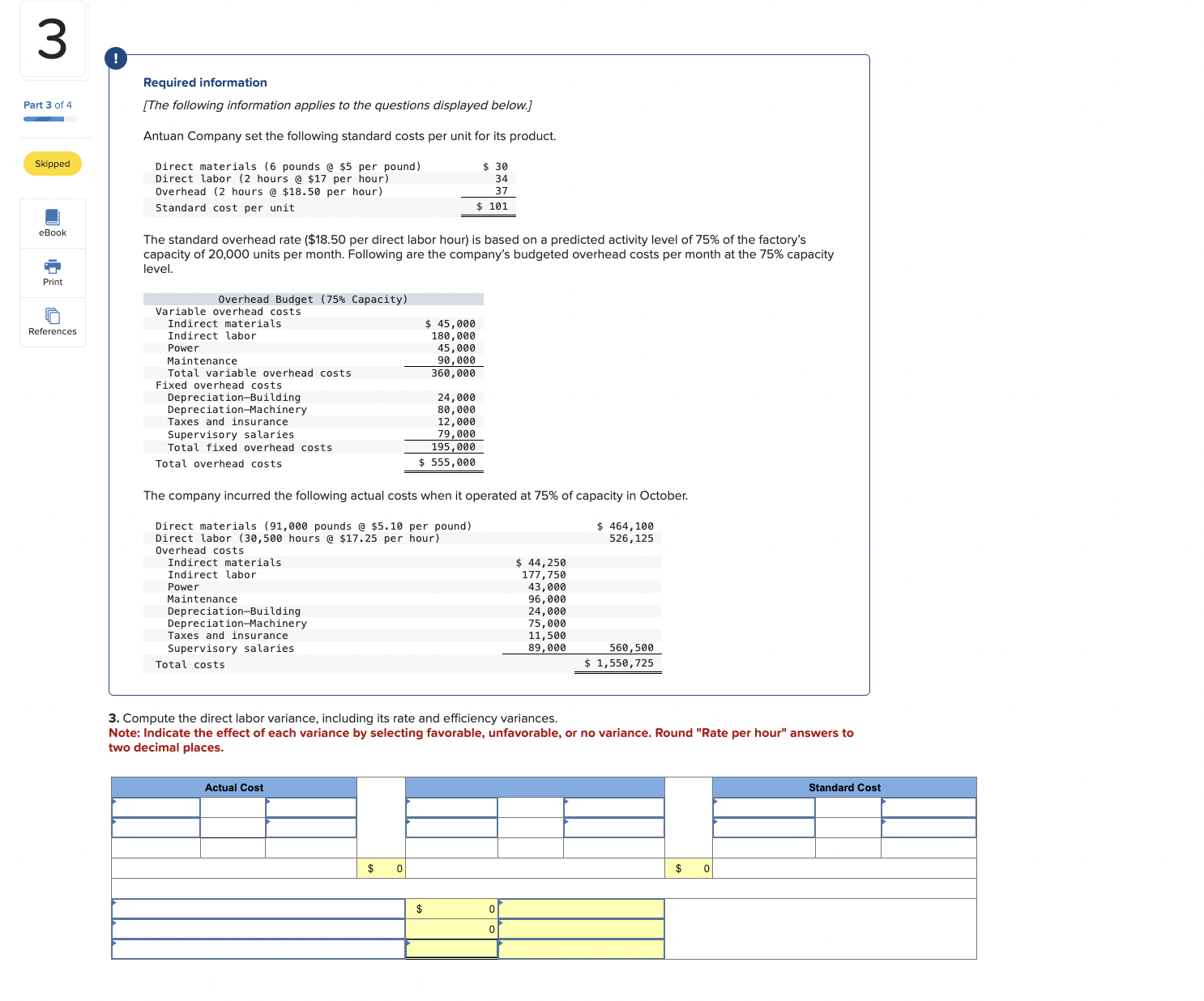 Solved 3!Part 3 ﻿of 4Required information[The following | Chegg.com