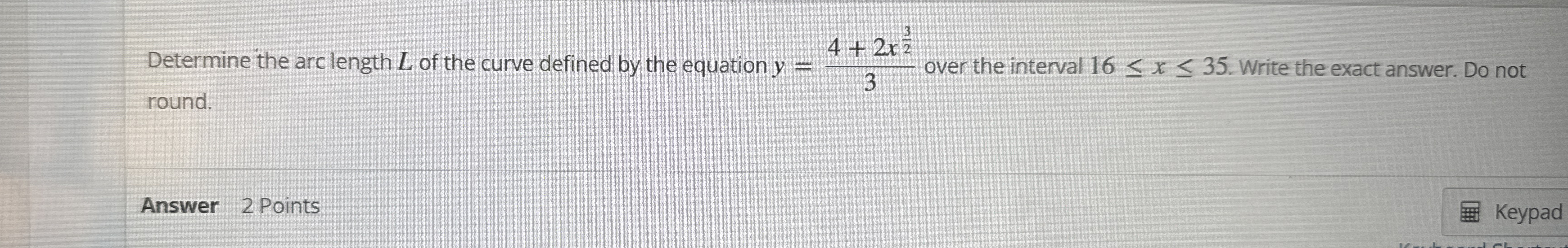 Solved Determine the arc length L ﻿of the curve defined by | Chegg.com