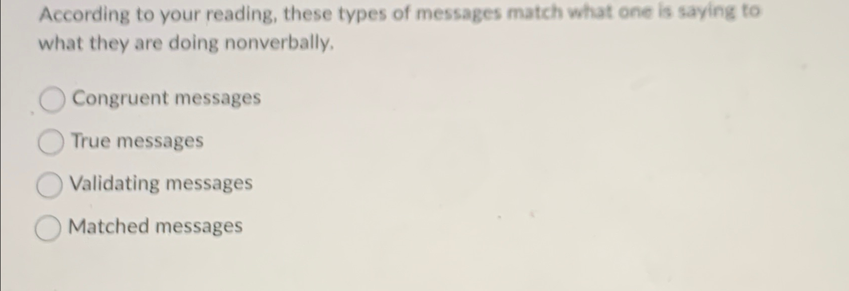 Solved According to your reading, these types of messages | Chegg.com