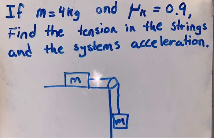 Solved If m= 4kg and HA=0.9, Find the tension in the strings | Chegg.com
