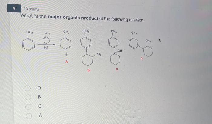 Solved 7 10 points Arrange the following aromatic rings in | Chegg.com