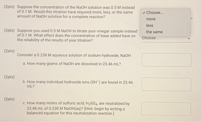 Solved Table 1. Titration data Table 1. Titration data Trial | Chegg.com