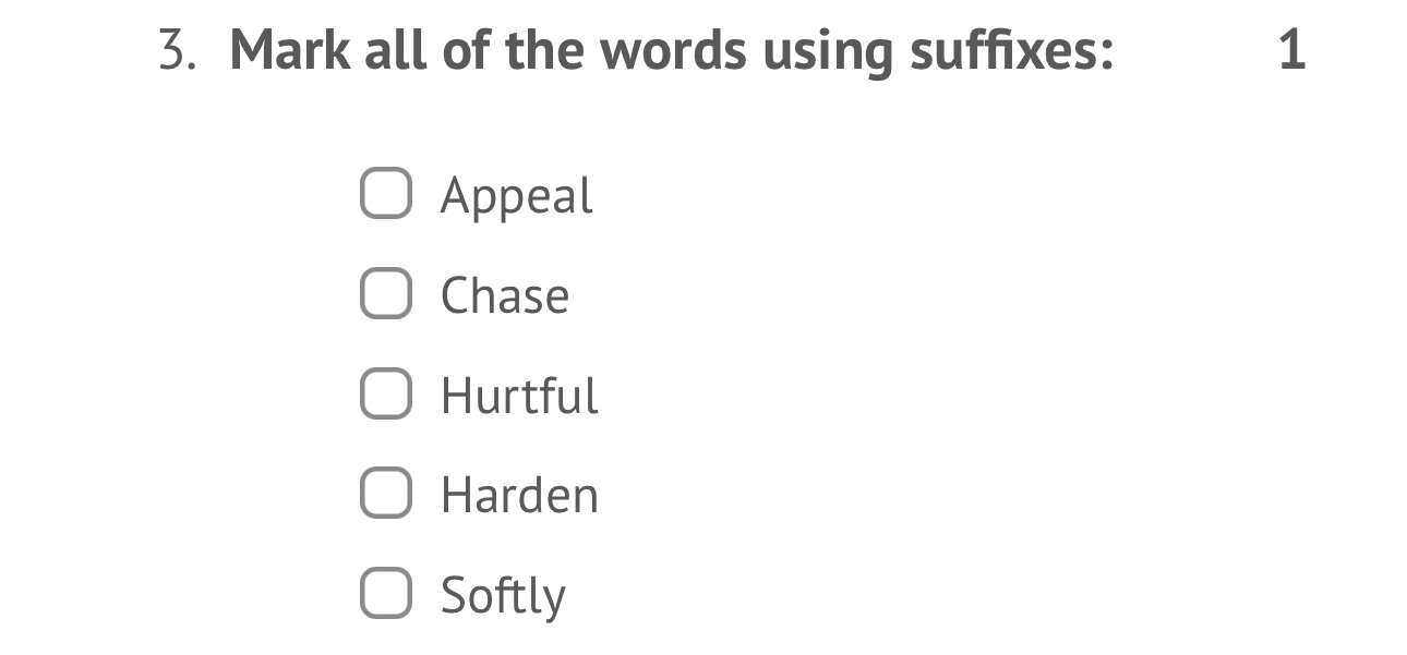 Solved Mark all of the words using | Chegg.com