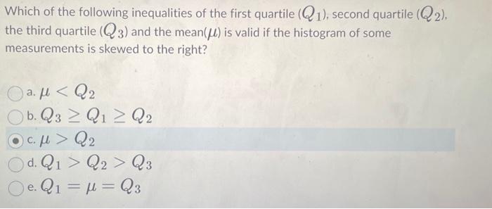 Solved Which of the following inequalities of the first | Chegg.com