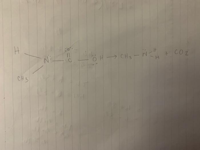 Solved Н - ні - Н + CO2 О СН3 Н Снъ | Chegg.com