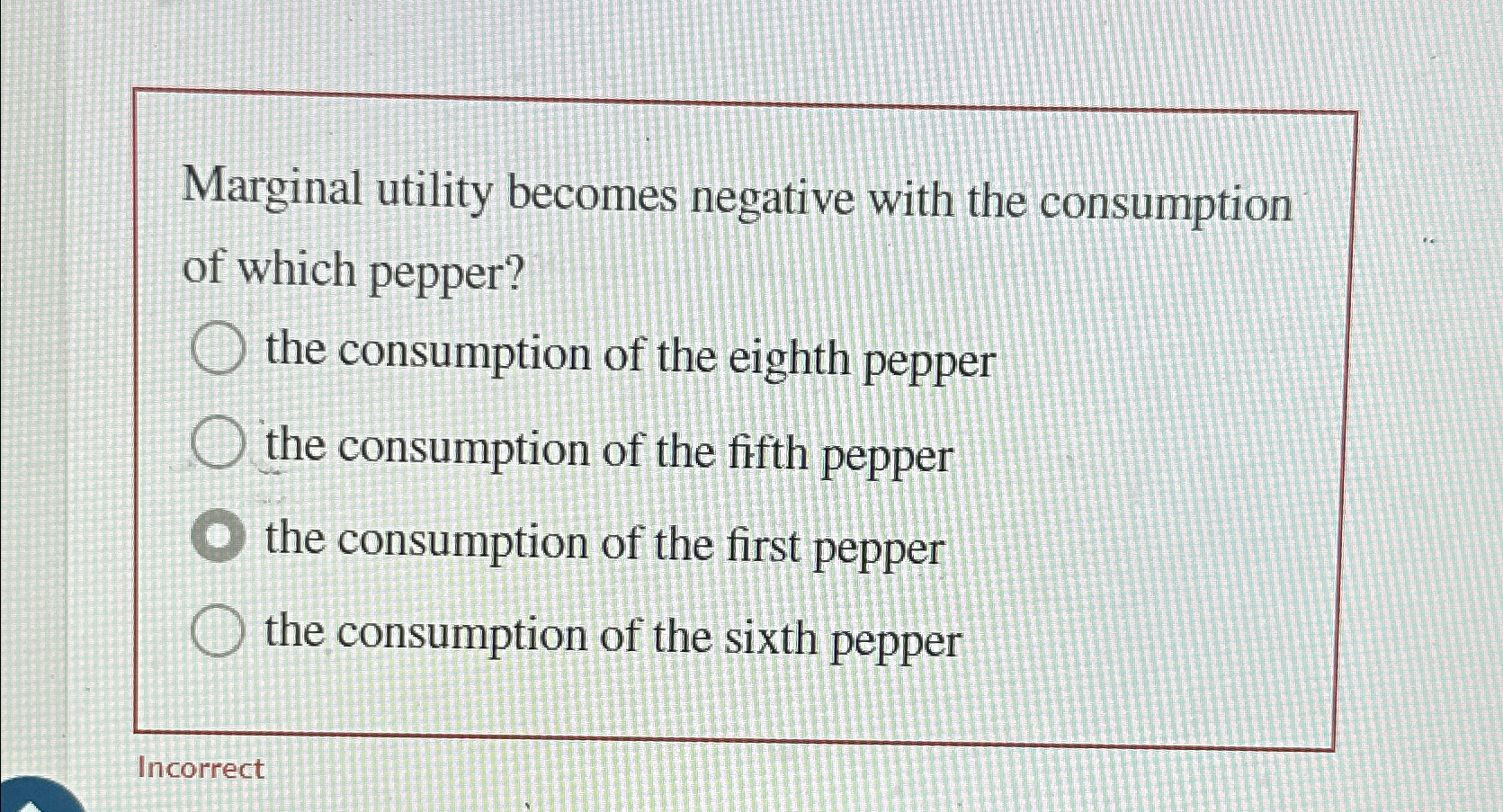 Solved Poppy likes to eat hot peppers. A coworker brought | Chegg.com