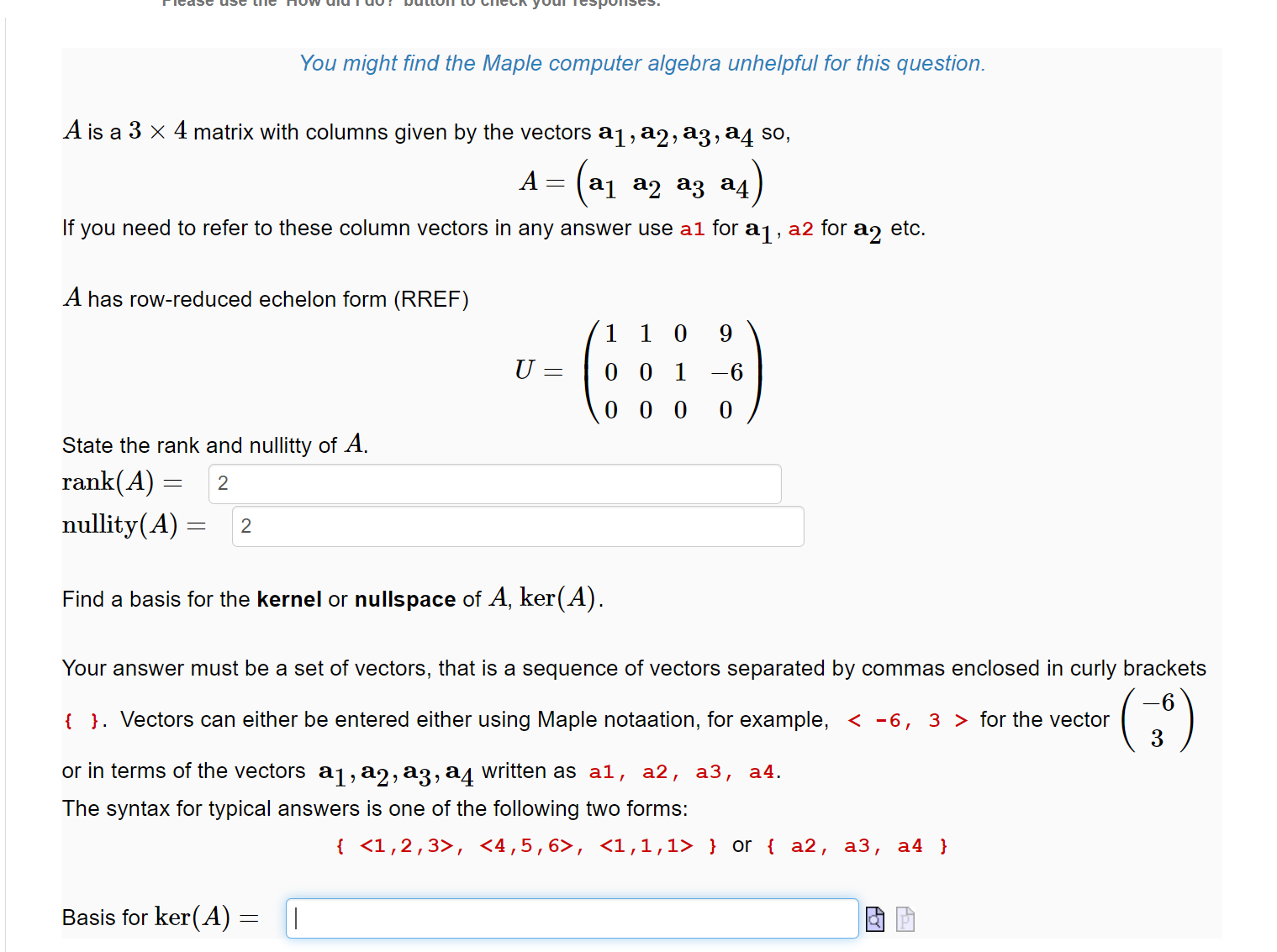 Solved You might find the Maple computer algebra unhelpful | Chegg.com