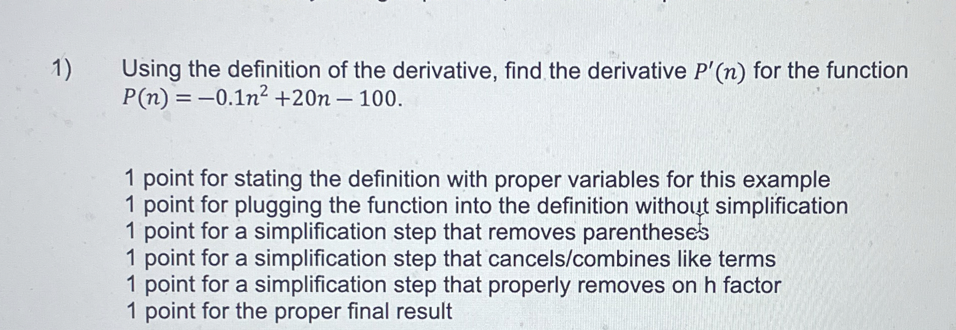 Solved Using the definition of the derivative, find the | Chegg.com