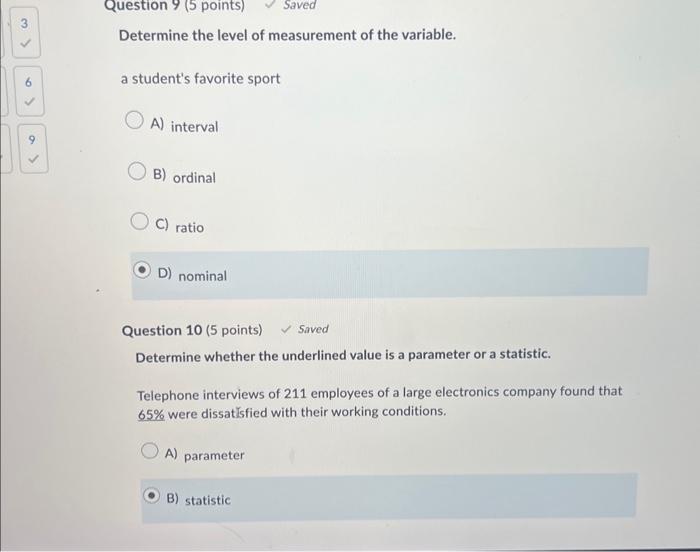 Solved Question 5 (5 points) Saved Provide an appropriate | Chegg.com