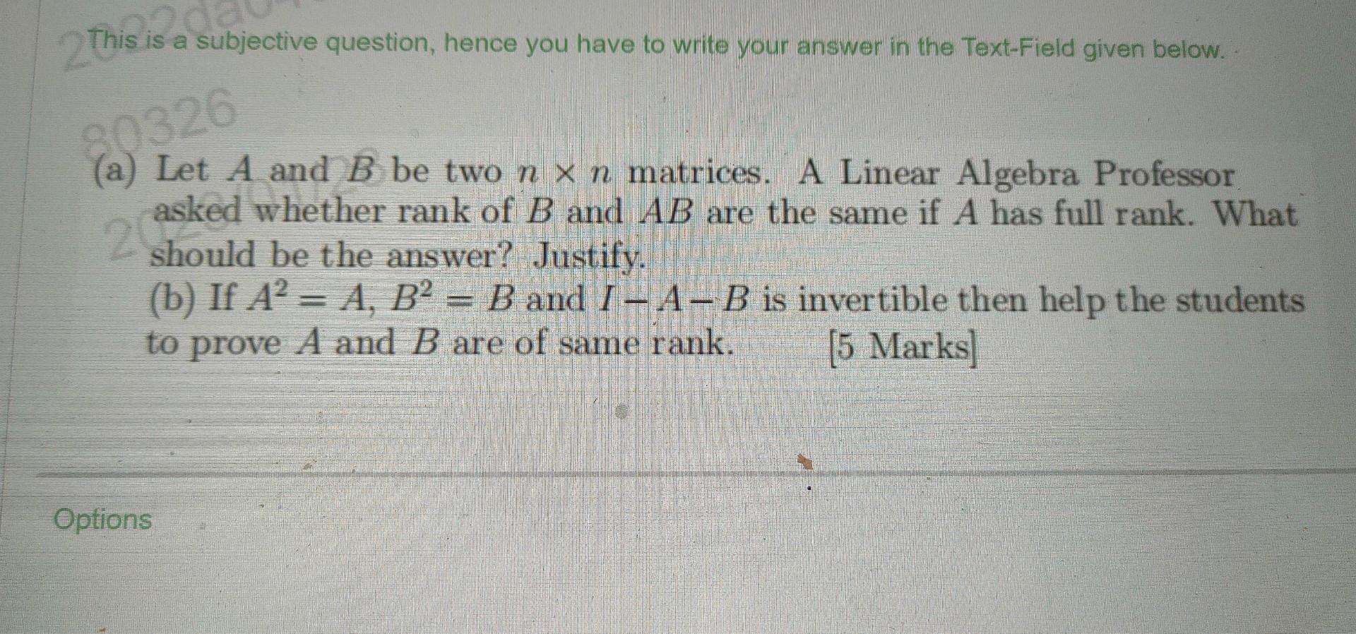 Solved This is a subjective question, hence you have to | Chegg.com