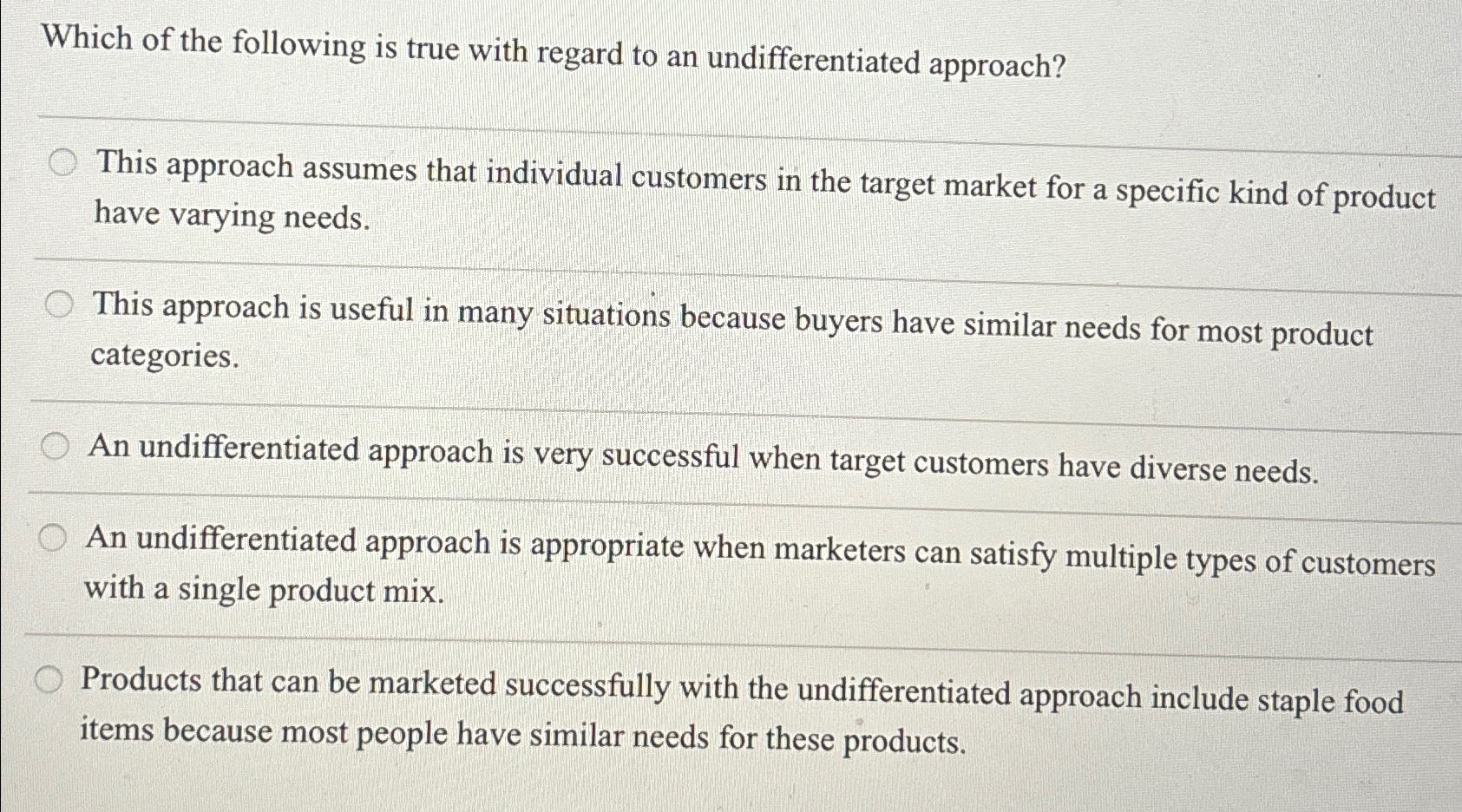 Solved Which of the following is true with regard to an | Chegg.com