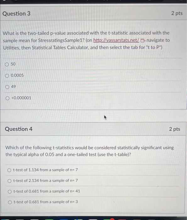 What is the two-tailed p-value associated with the | Chegg.com
