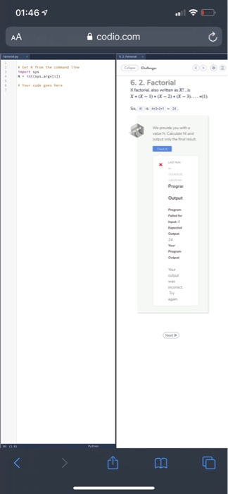 Solved Been trying to figure out this problem in Codio.X | Chegg.com