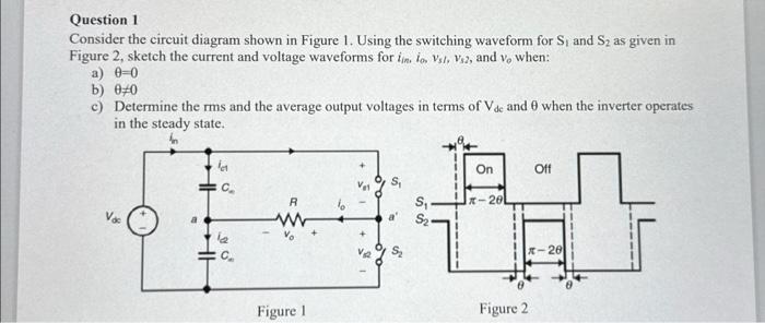 Solved Question 1 Consider the circuit diagram shown in | Chegg.com