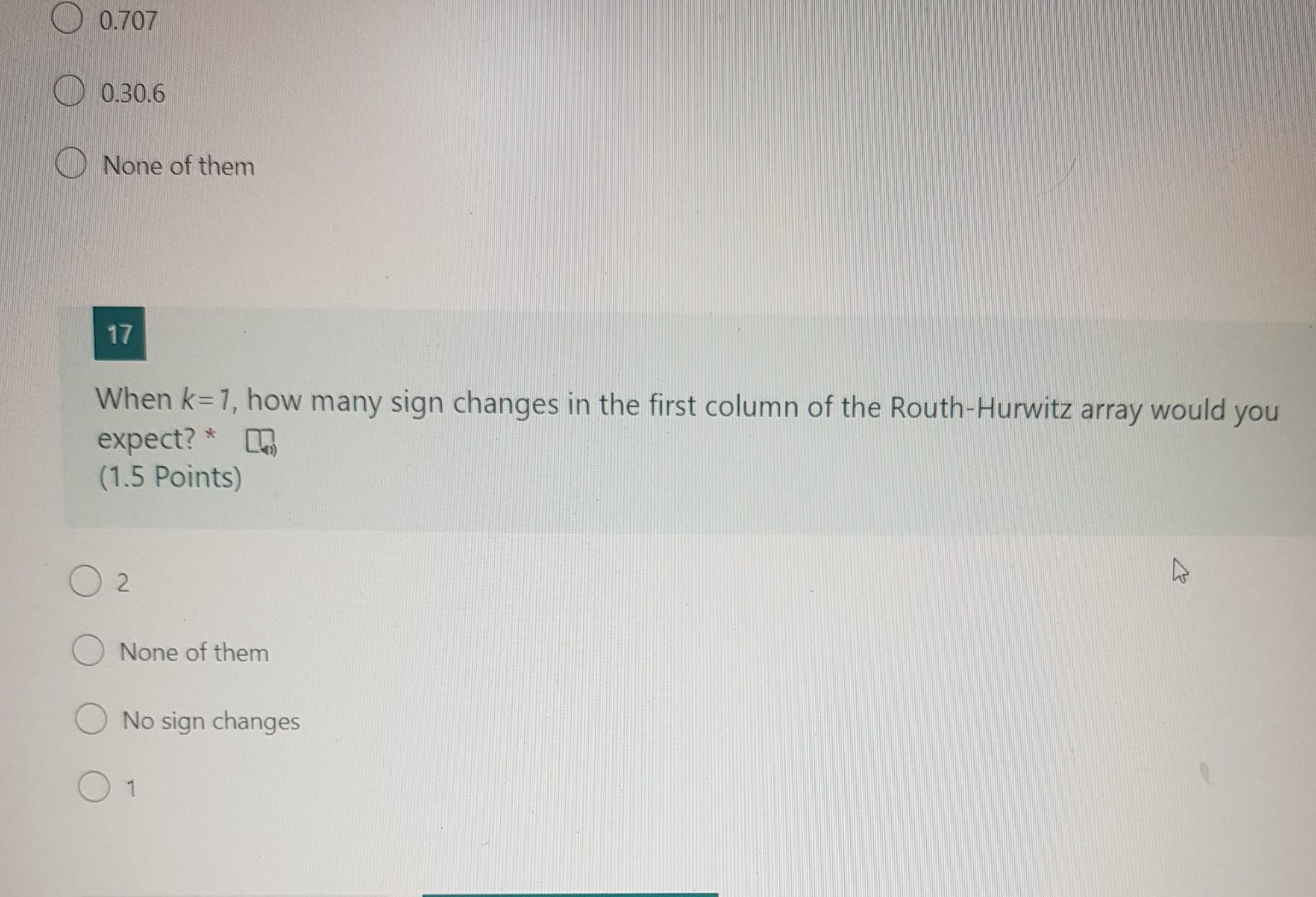 Solved For a negative unity feedback signal, the | Chegg.com