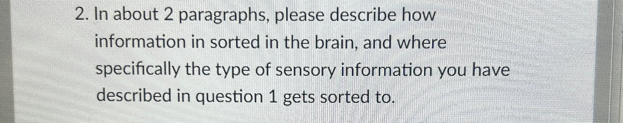 Solved In about 2 ﻿paragraphs, please describe how | Chegg.com
