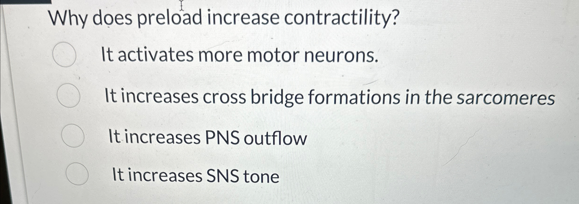 Solved Why does preload increase contractility?It activates | Chegg.com