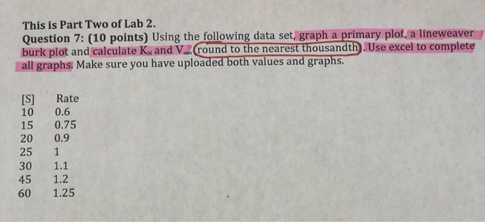 Solved This is Part Two of Lab 2. Question 7: (10 points) | Chegg.com