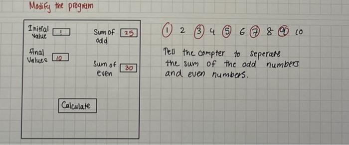 Solved Modify the program (1) 2 (3) 4 (5) 6 (7) 8 (90 10 | Chegg.com