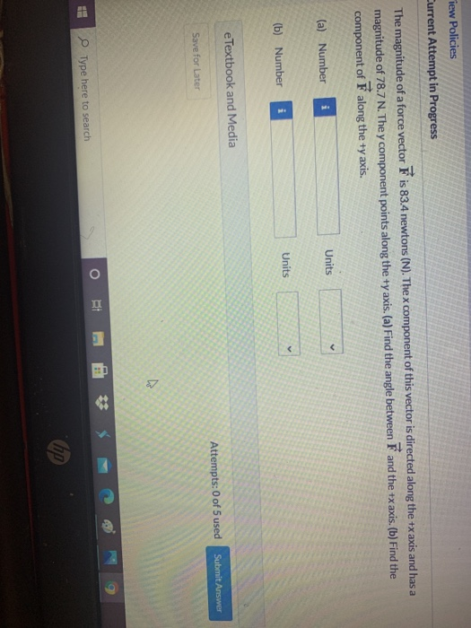 Solved iew Policies Current Attempt in Progress The | Chegg.com