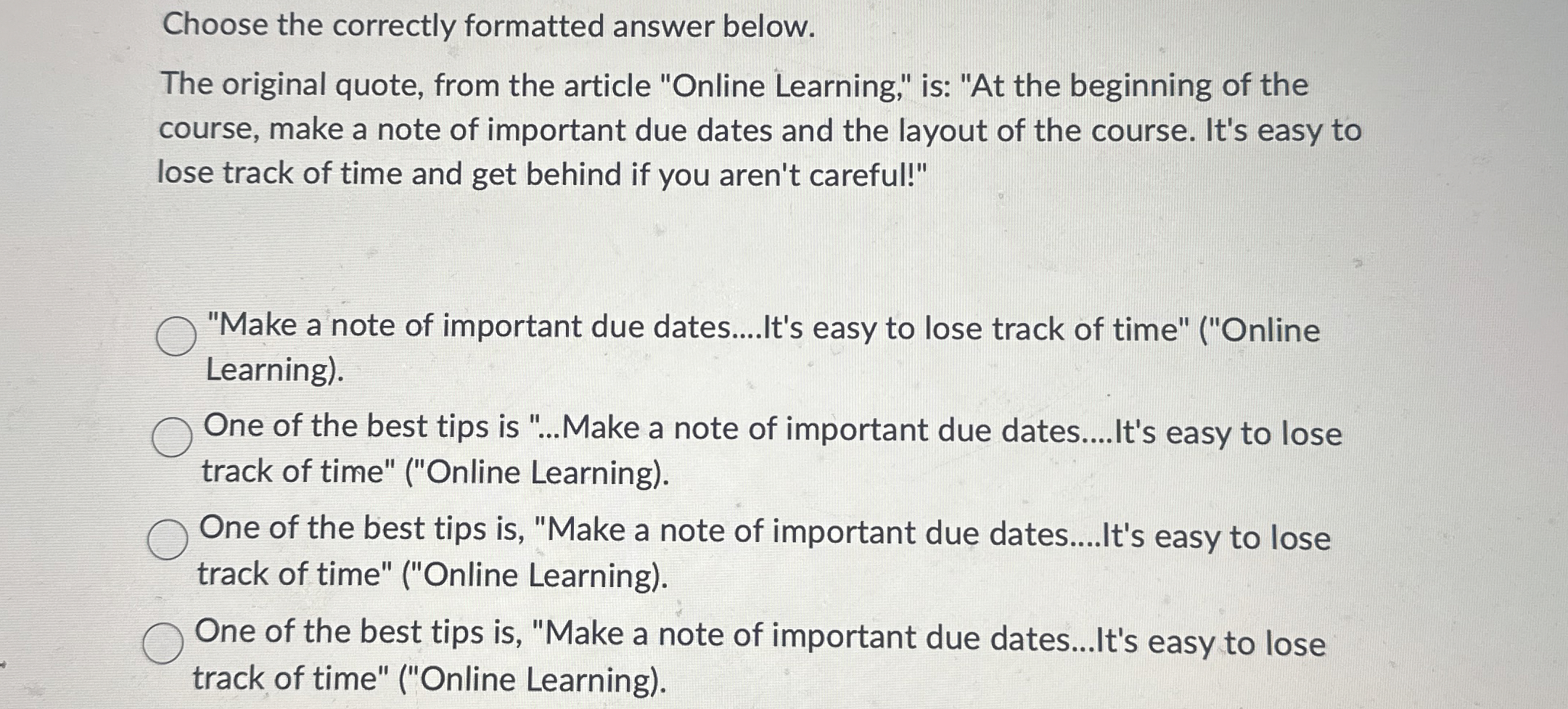 Solved Choose the correctly formatted answer below.The | Chegg.com