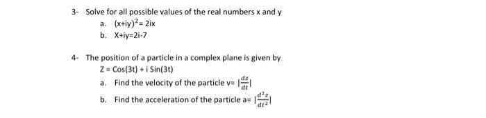 Solved 3- Solve for all possible values of the real numbers | Chegg.com