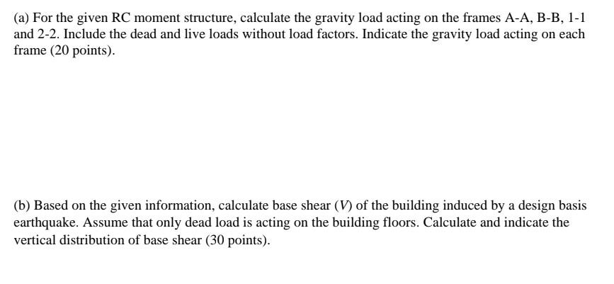 Solved 1. Configuration of a reinforced concrete (RC) moment | Chegg.com