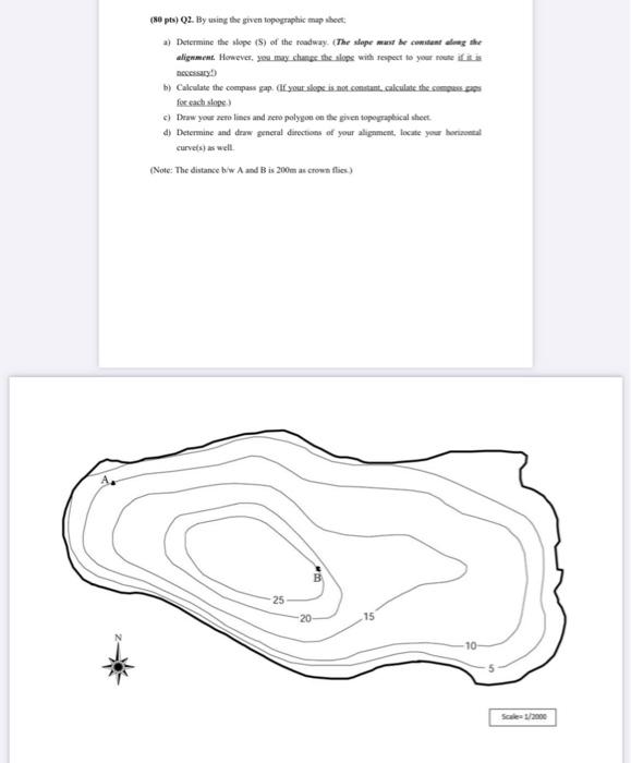 Solved (NO pt) 02. By using the given topographic map sheet: | Chegg.com