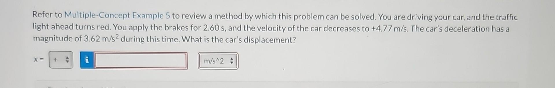 Solved Refer to Multiple-Concept Example 5 to review a | Chegg.com