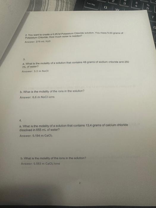 Solved Complete the following problems. Use significant | Chegg.com