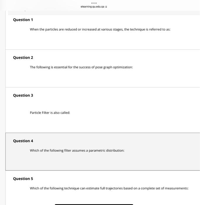 Solved elearning.qu.edu.ca Question 1 When the particles are | Chegg.com
