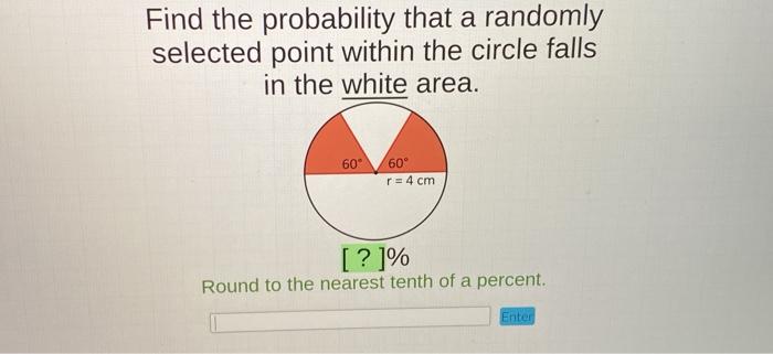 Solved find the probability that a randomly selected point | Chegg.com