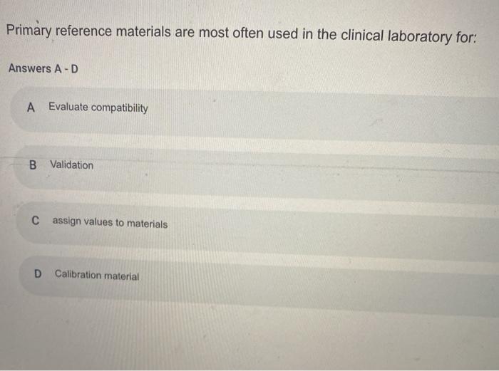 Solved Primary reference materials are most often used in | Chegg.com
