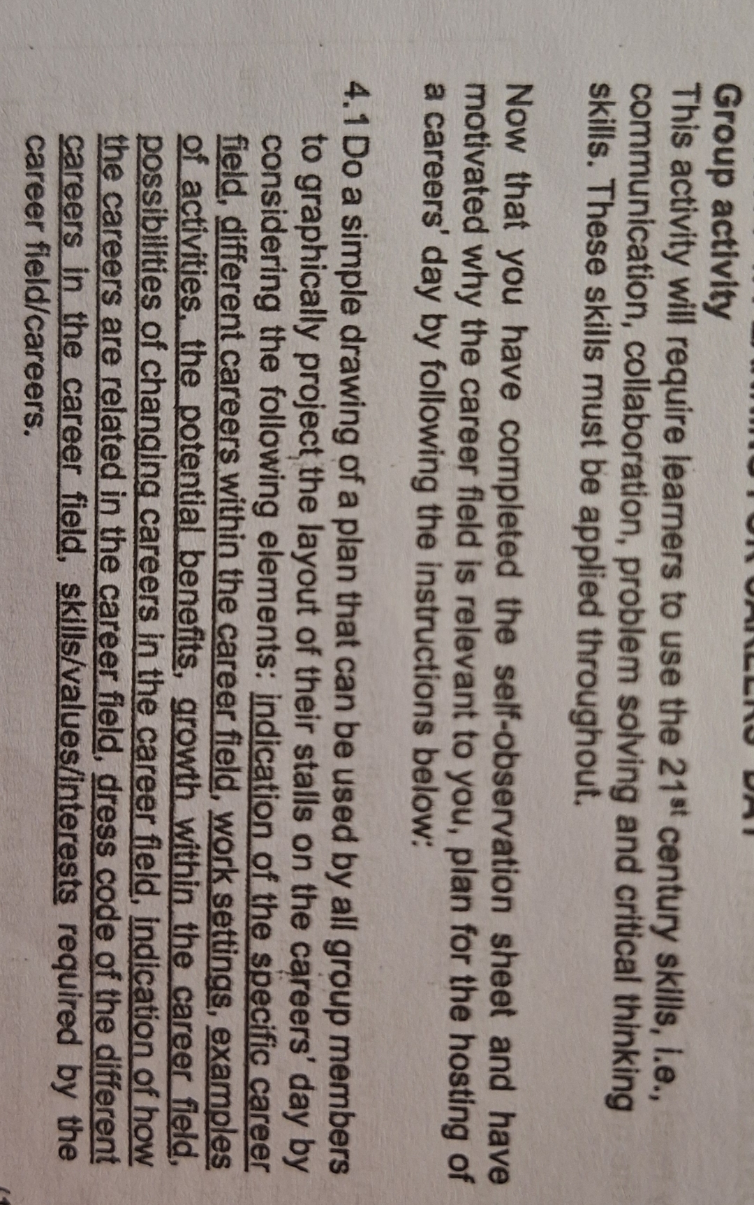 Solved Group activityThis activity will require learners to | Chegg.com