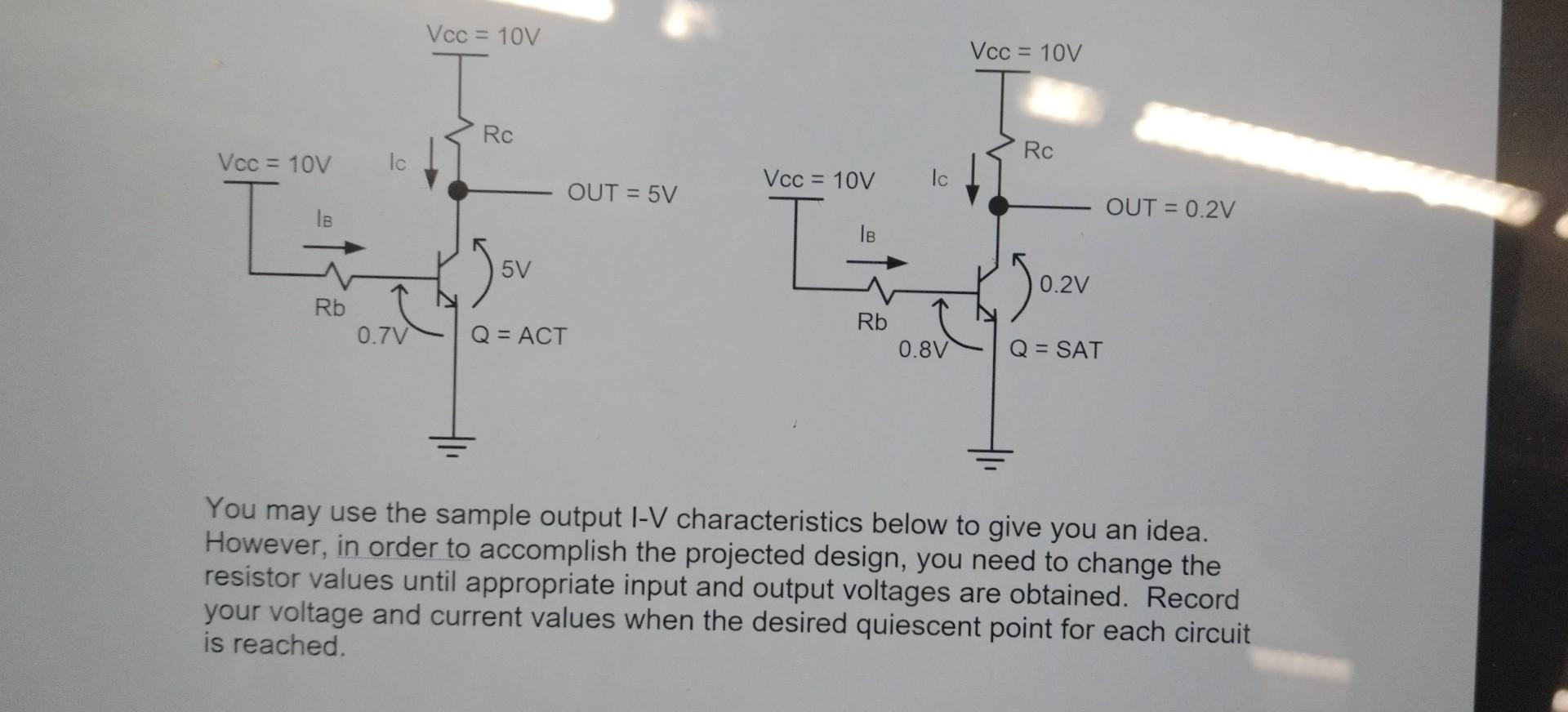 Solved Part 4: Simple bipolar circuits Construct the bipolar | Chegg.com