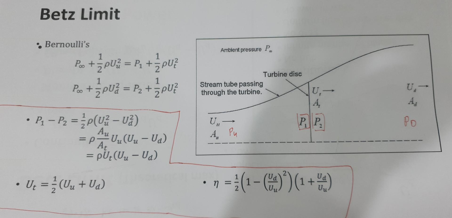 Solved the highlights by red pen, betz limit, any relate | Chegg.com