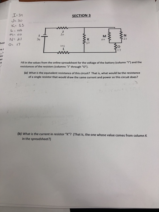 Solved SECTION 3 I=39 J = 30 K 53 L. 105 Mello N: 21 O: 17 | Chegg.com