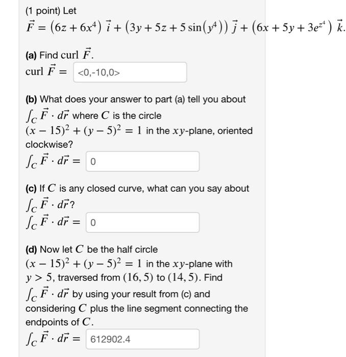 Solved (1 point) Let | Chegg.com